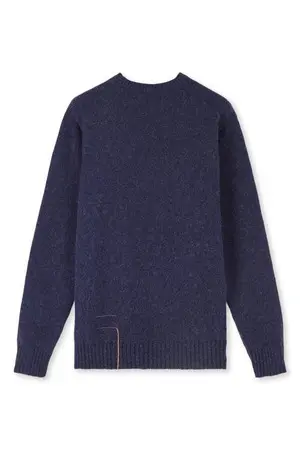 FORTELA Marco Alpaca Crewneck Sweater - Blue