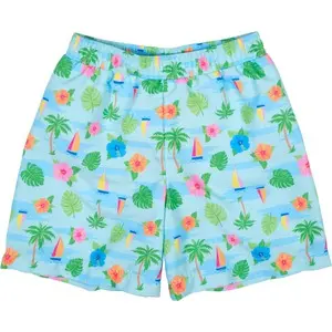 FLORENCE EISEMAN Tropical Print Swim Trunks - Multi