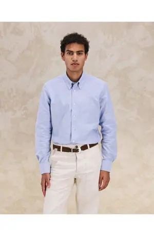 FORTELA Costes Classic Cotton Shirt - Sky