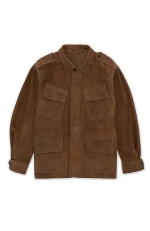 FORTELA Julian Jungle Suede Jacket - Brown
