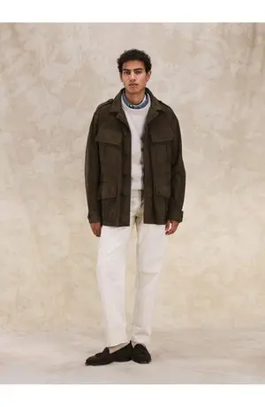 FORTELA Julian Jungle Suede Jacket - Green