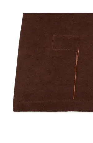 FORTELA Sullivan Terry Cloth Jersey Polo - Brown