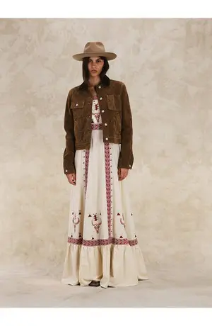 FORTELA Fedra Suede Leather Jacket