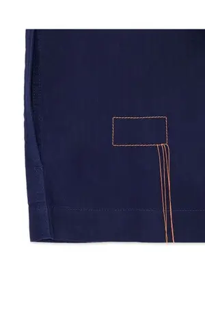 FORTELA Solomon Cotton Cerato Overshirt - Blue