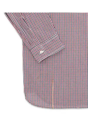 FORTELA Work Cotton Check Shirt - Red