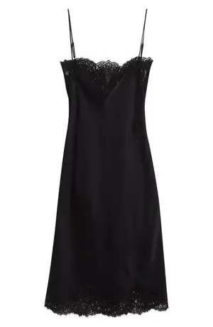 Stella McCartney Lace Trim Satin Slipdress