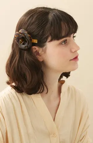 Alexandre De Paris Flower Barrette