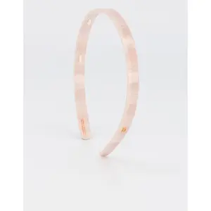 Alexandre De Paris Plaid Acetate Headband - Pink