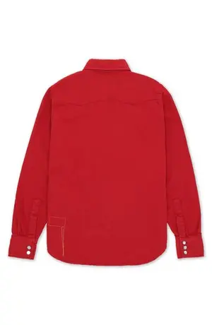 FORTELA Toledo Texan Cotton Shirt - Red
