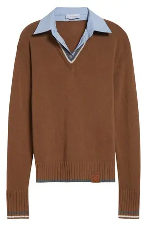 Stella McCartney Hybrid Knit Sweater - Caramel