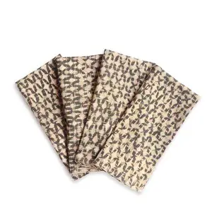 ICHCHA Boho Block Print Napkins - Beige