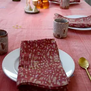 ICHCHA Rustic Handmade Cotton Napkins