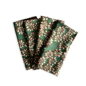 ICHCHA Organic Cotton Dinner Napkins - Green