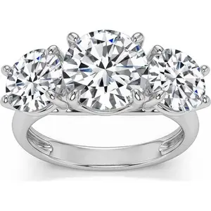 BLISS DIAMOND 1/2ct Three Stone Lab Grown Diamond Ring - 10k White Gold
