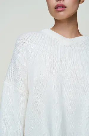 GUIZIO Joni Cashmere Blend V-neck Jumper - Ivory