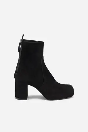 Agl Betty Heeled Velour Bootie
