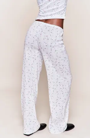 GUIZIO Clara Floral Pointelle Pant