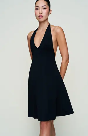 GUIZIO Halter A-line Dress