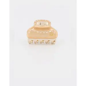 Alexandre De Paris Vendome Crystal Small Hair Clip - Gold