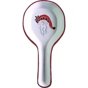 LA GABBIANELLA Babbo Natale Spoon Rest - Red