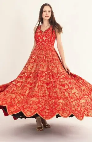 RAAS Azalea Jacquard Silk Gown