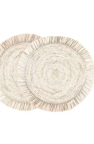 LIKHA Raffia Fringe Placemats