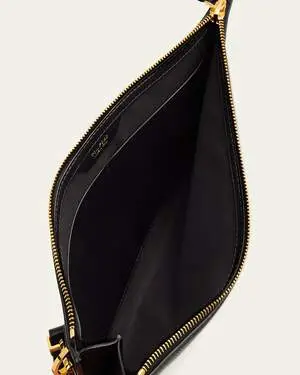 TOM FORD Leather Flat Pouch With Strap