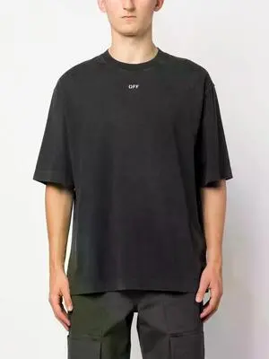 Off-White People-print Cotton T-shirt