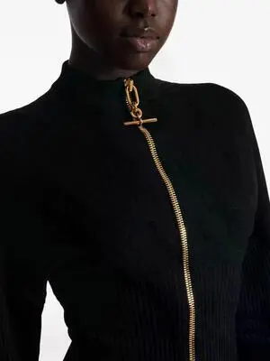 Balmain Zipped Knit Cardigan