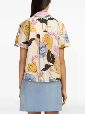 Marni Floral-print Pocket Shirt - Neutrals