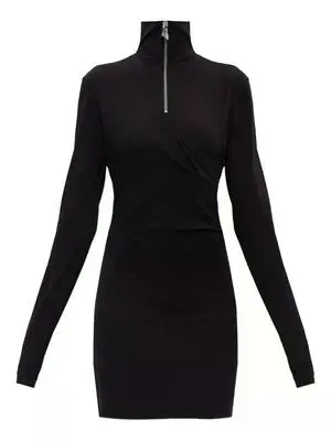 Attico Half-zip Mini Dress