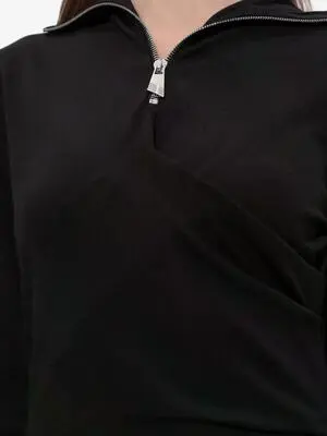 Attico Half-zip Mini Dress
