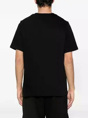 Casablanca Warped-logo Classic T-shirt - Black