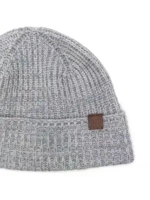 Eleventy Cashmere Beanie Hat - Grey