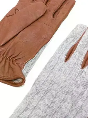 Eleventy Cable-knit Gloves