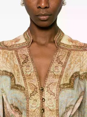 Zimmermann Wanderlust Plunge Midi Dress