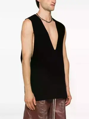Rick Owens Fine-knit Sleeveless Vest