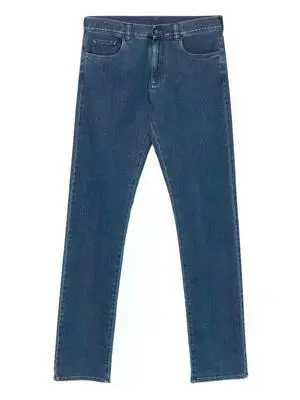Canali Cotton-blend Straight Leg Jeans