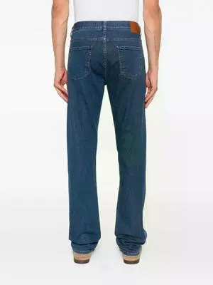 Canali Cotton-blend Straight Leg Jeans