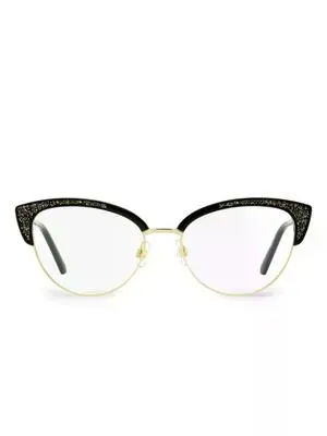 SWAROVSKI Glitter Cat-eye Glasses - Black