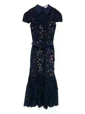 SELF-PORTRAIT Guipure-lace Midi Dress