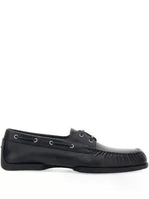 JIL SANDER Leather Boat Shoes