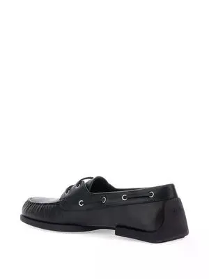 JIL SANDER Leather Boat Shoes