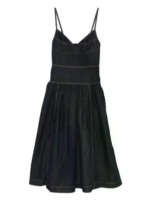 Zimmermann Sleeveless Denim Midi Dress - Blue