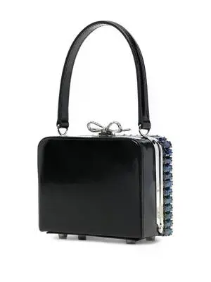 SELF-PORTRAIT Crystal-embellished Top-handle Mini Bag