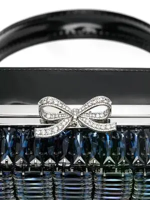 SELF-PORTRAIT Crystal-embellished Top-handle Mini Bag