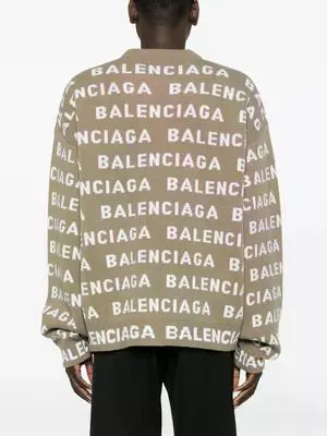 Balenciaga Logo-intarsia Sweater