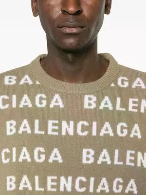 Balenciaga Logo-intarsia Sweater