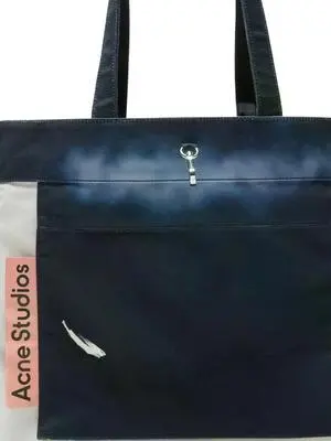 Acne Studios Print-detail Tote - Blue