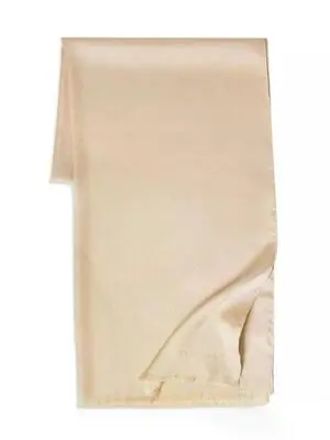 TWINSET Woven Jacquard Logo Scarf - Neutrals